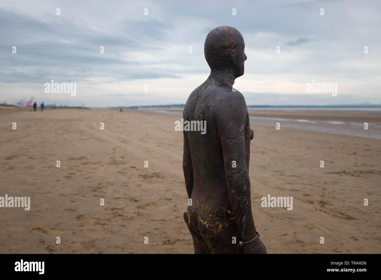Antony Gormley Another Place art installation, Crosby Beach, Liverpool ...