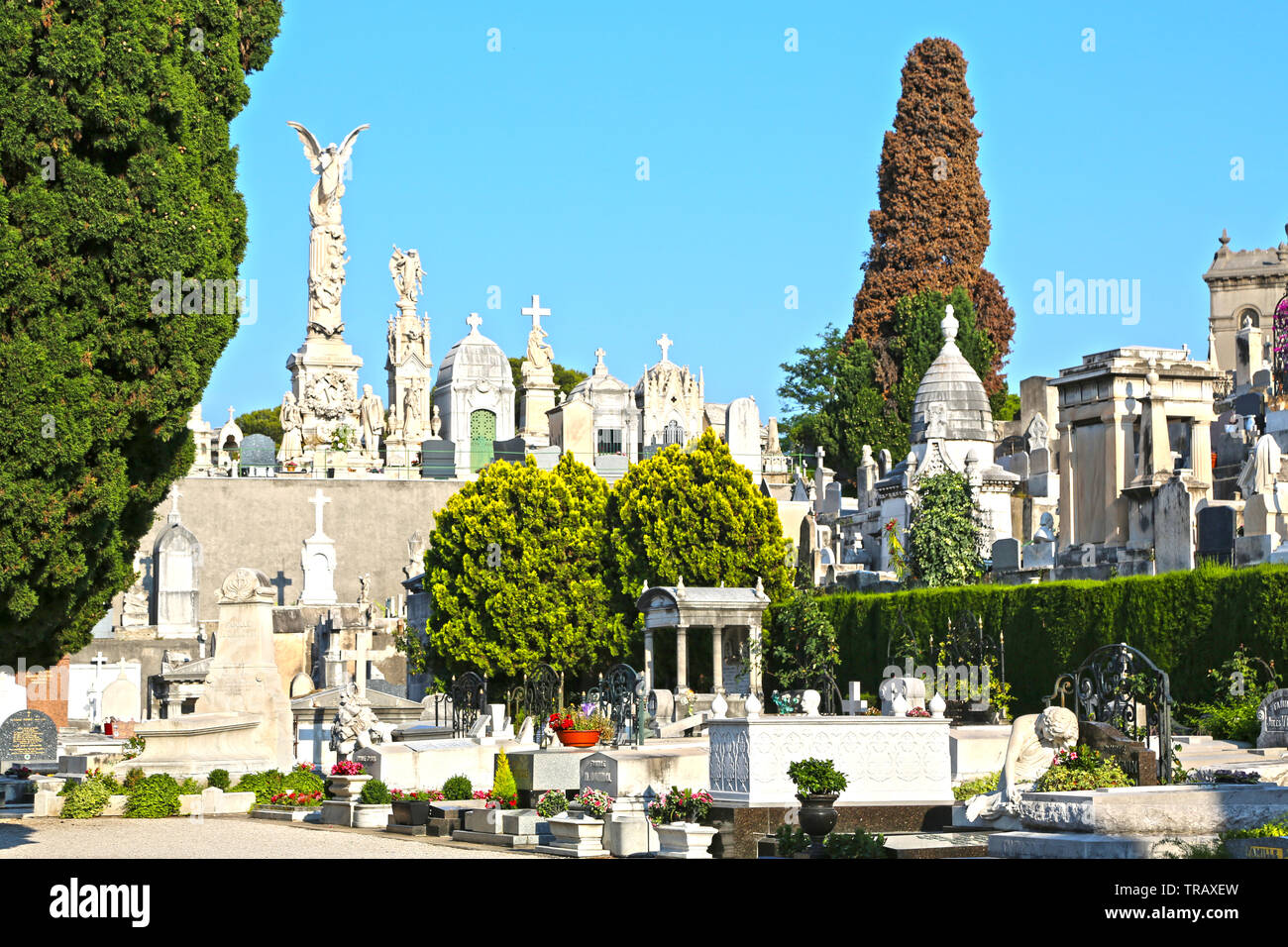 Old jewish cemetery at the foot of Castle Hill in Nice, France Stock ...