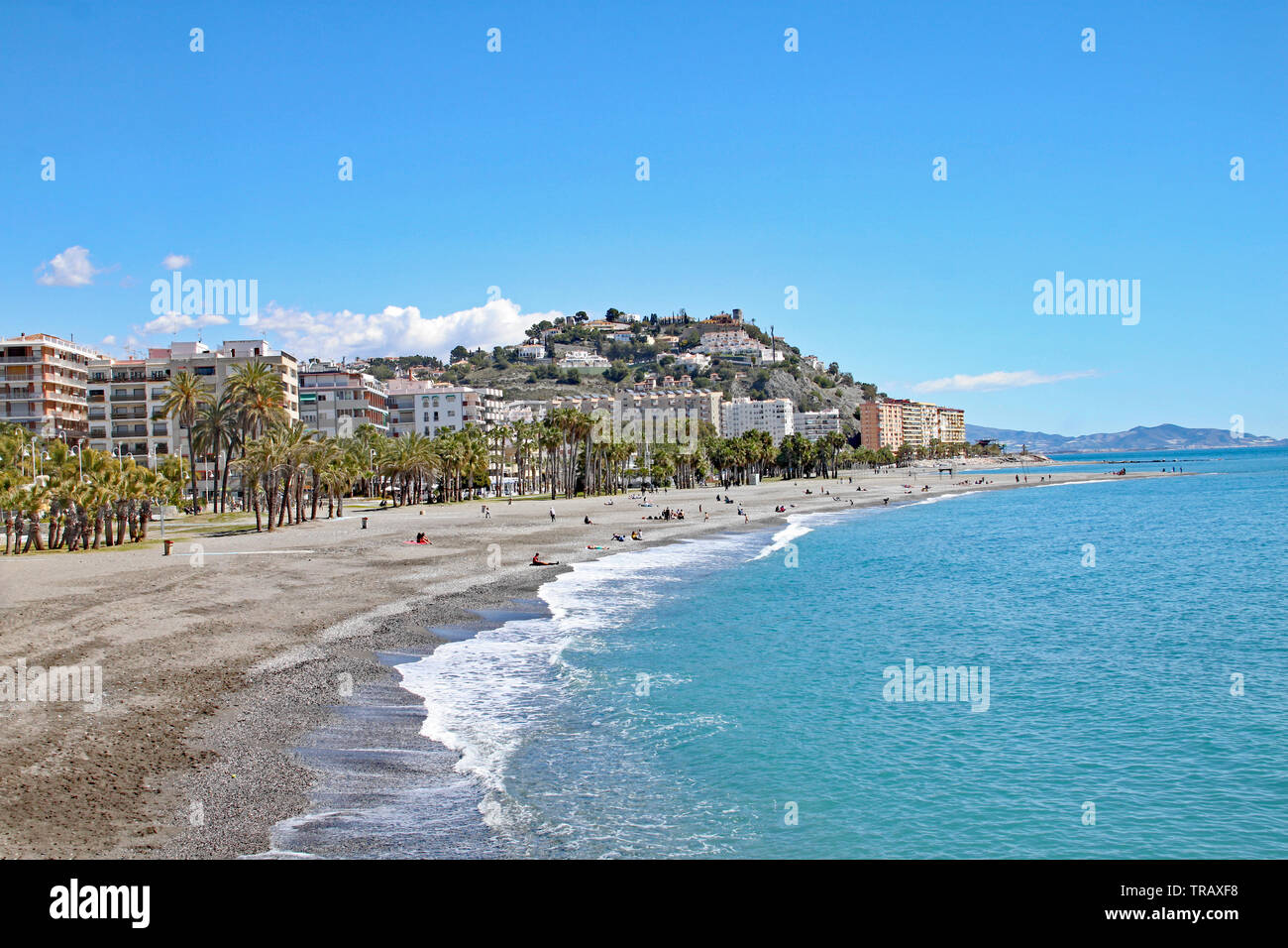 The beach at Almunecar on the Costa del Sol, Spain Stock Photo - Alamy