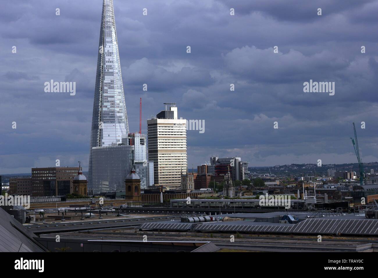 Sunshine on london south bank skyscraper hi-res stock photography and ...