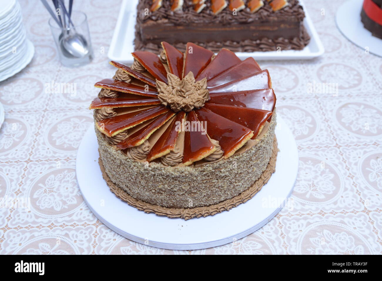 Beautiful cake for a special event Stock Photo - Alamy