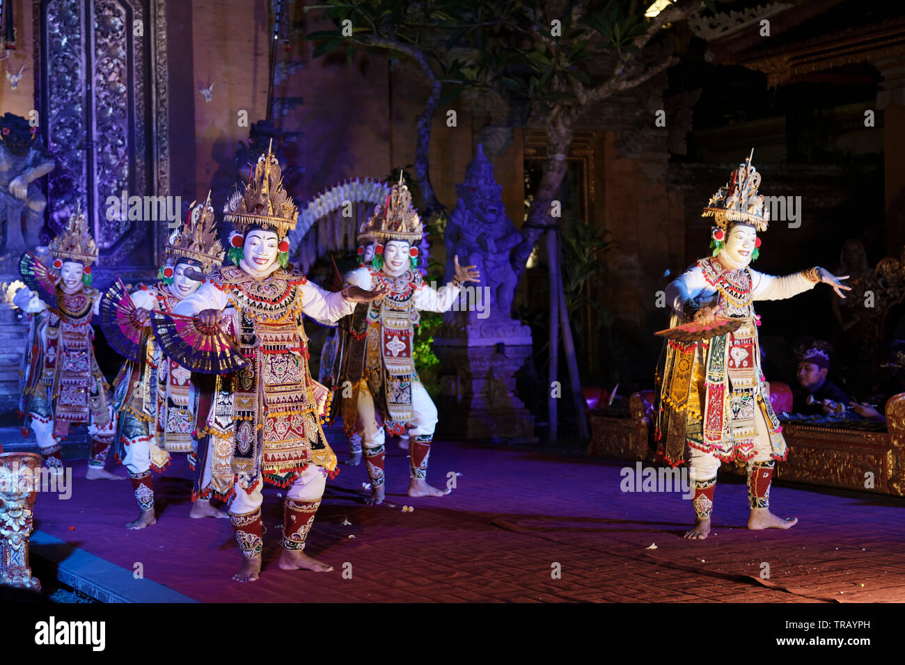 Ubud, Bali, Indonesia. 24th May, 2019. The dance performed by male ...