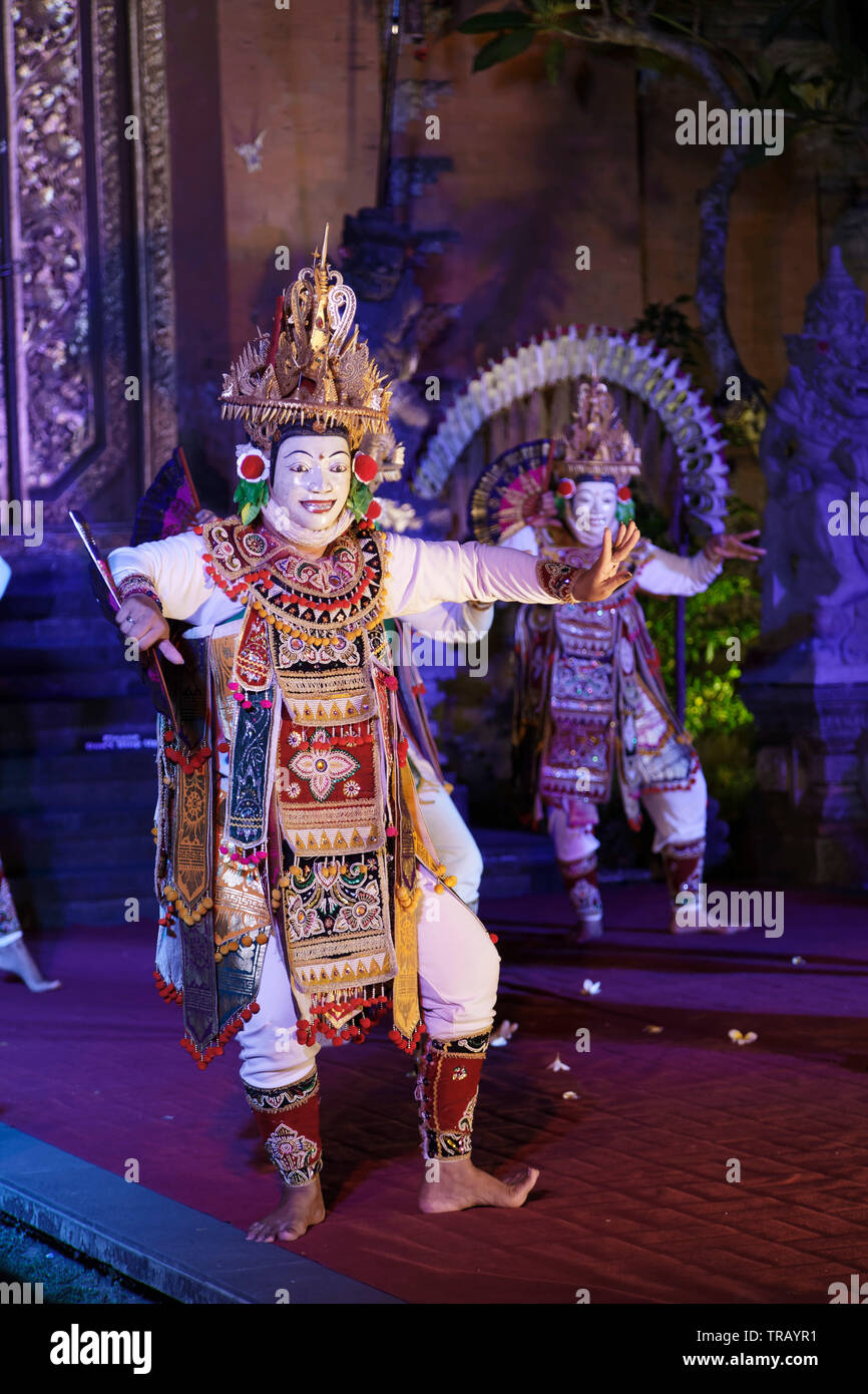 Ubud, Bali, Indonesia. 24th May, 2019. The dance performed by male ...
