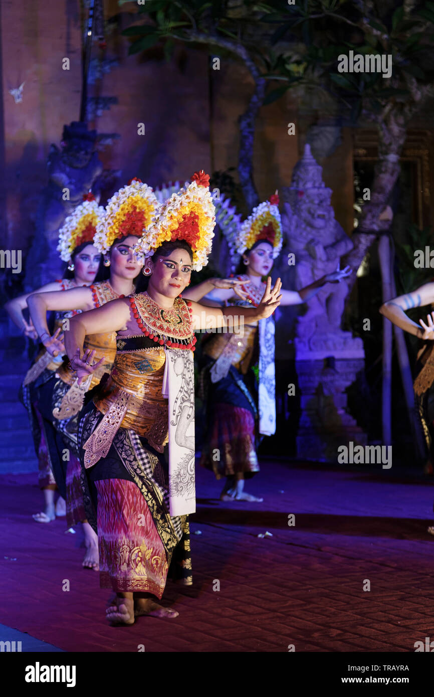 Ubud, Bali, Indonesia. 24th May, 2019. Traditional Legong & Barong ...