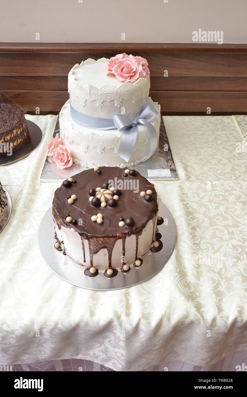 Beautiful cake for a special event Stock Photo - Alamy