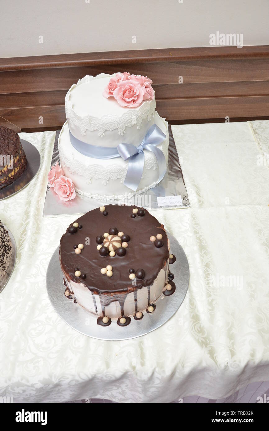 Beautiful cake for a special event Stock Photo - Alamy