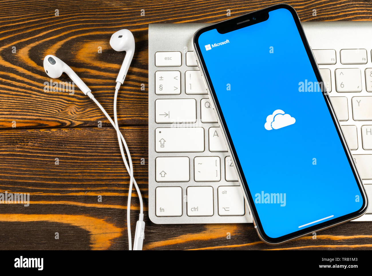 Sankt-Petersburg, Russia, June 2, 2018: Microsoft OneDrive application ...