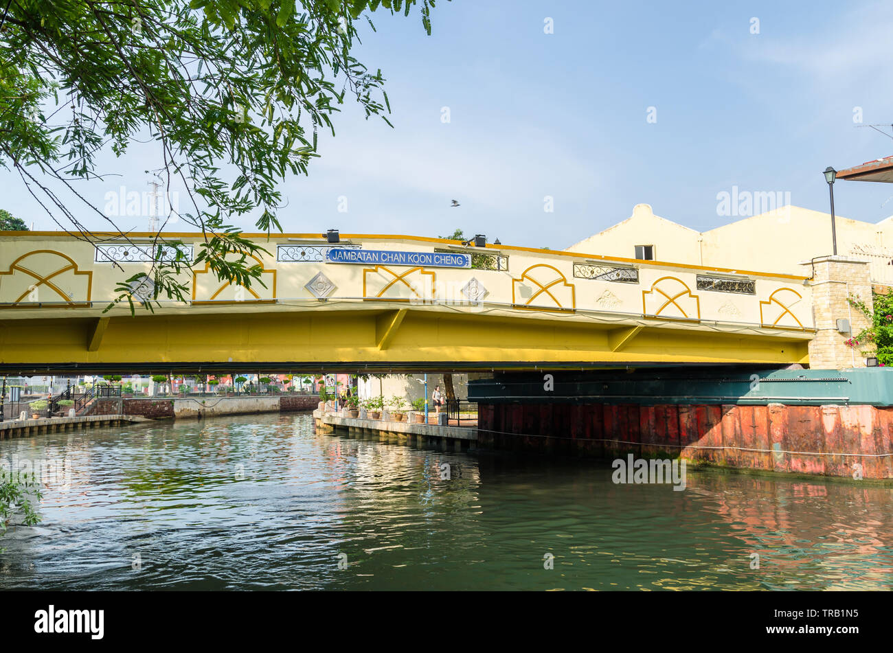 Malacca, Malaysia -April 21,2019: Riverside scenery of Chan Koon Cheng ...