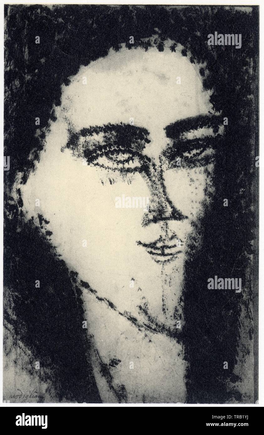 AMEDEO MODIGLIANI. TETE D'HOMME. 1915. HUILE Stock Photo - Alamy