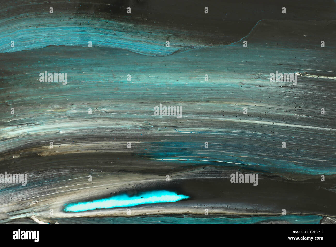 Abstract marbleized effect background. Blue, green, mint and black ...