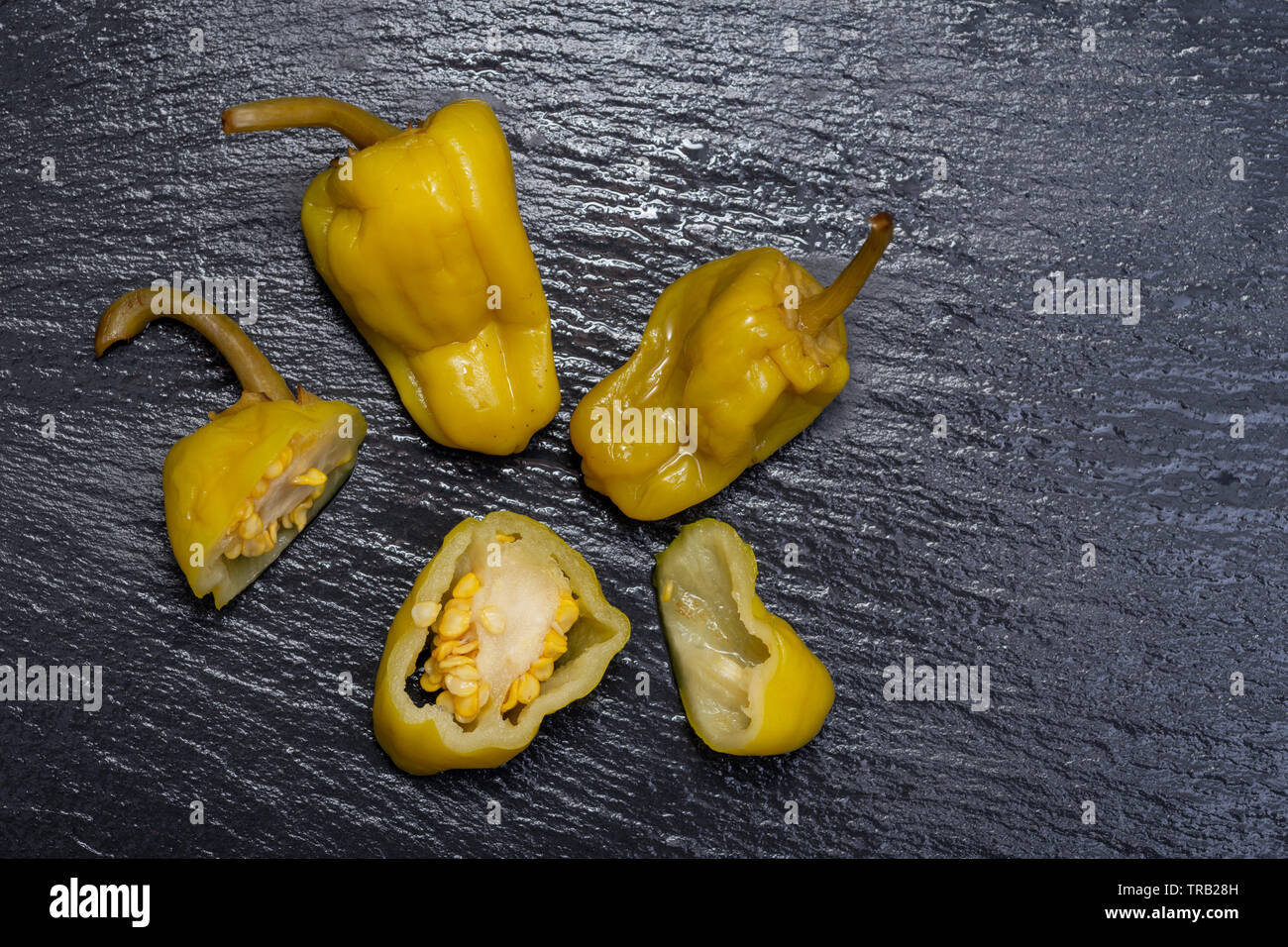 Pickled Golden Greek Peppers, Pepperoncini or Friggitelli (sweet ...
