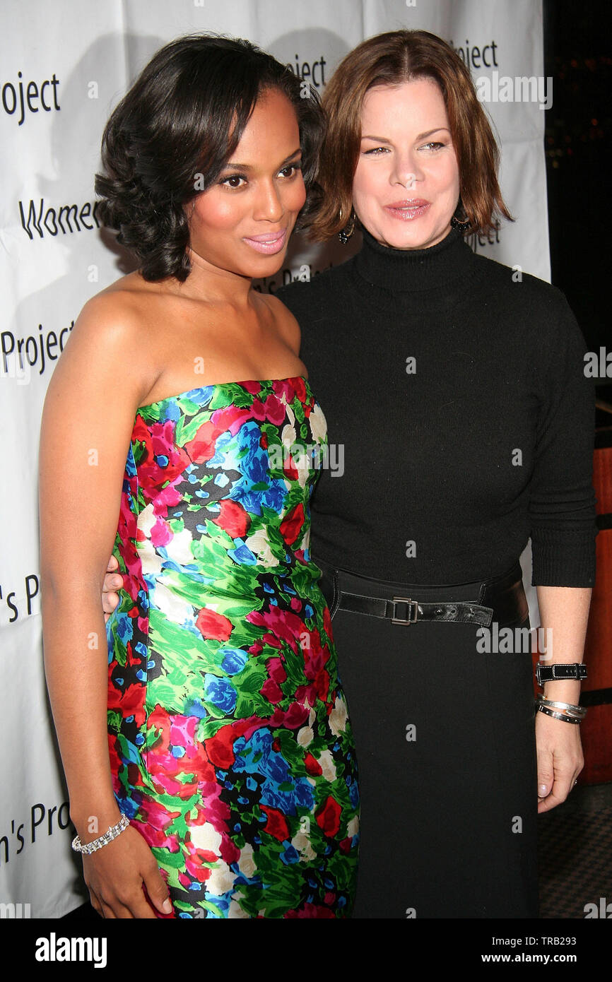 New York, USA. 3 March, 2008. Actors, Kerry Washington, and, Marcia Gay ...