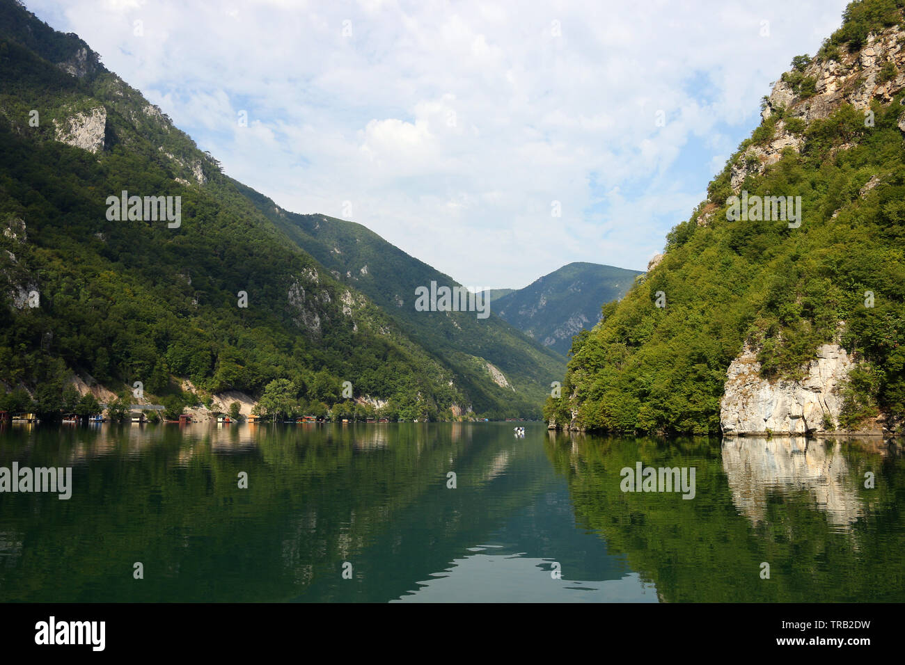 Drina river canyon in summer landscape Stock Photo - Alamy