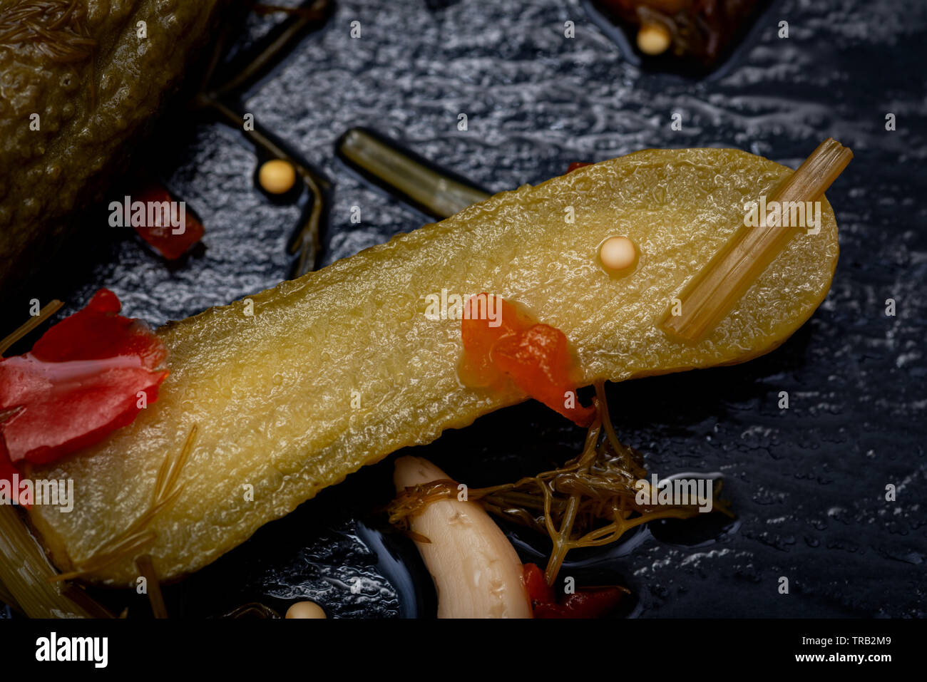Extra Fine Cornichons - minuscule sour French pickles on natural stone ...