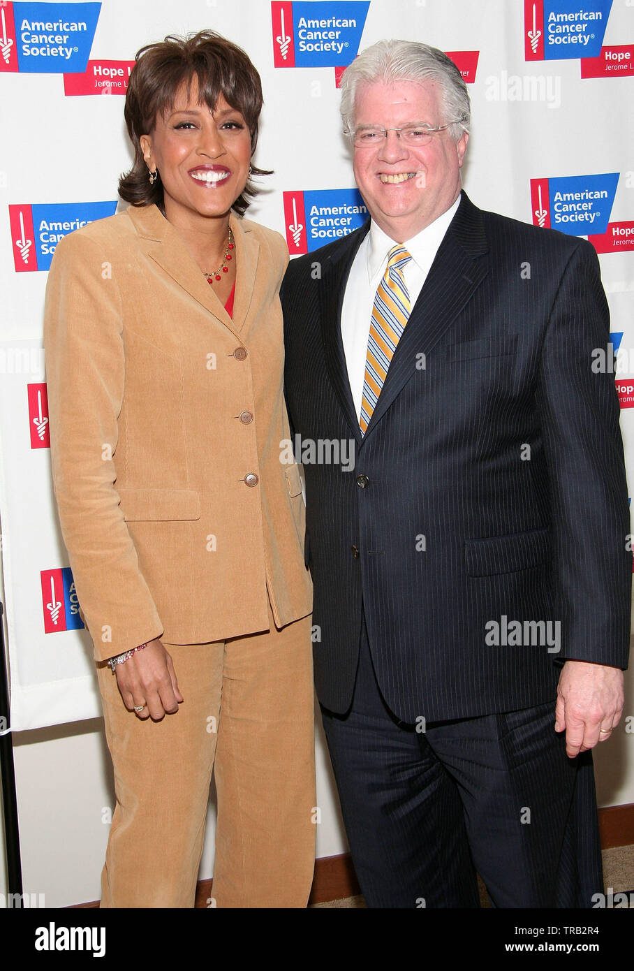 New York, USA. 4 March, 2008. Robin Roberts, Donald Distasio at the ...