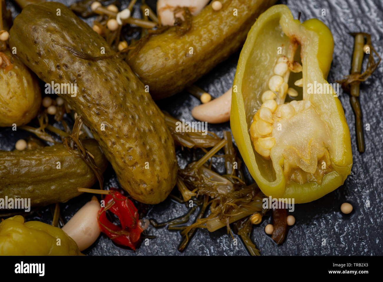 Cornichons (Mini French style Gherkin Cucumbers) and Pickled ...