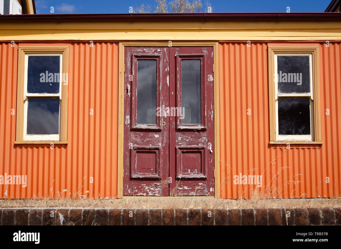 Historic railway station, Deepwater, New South Wales, Australia Stock ...