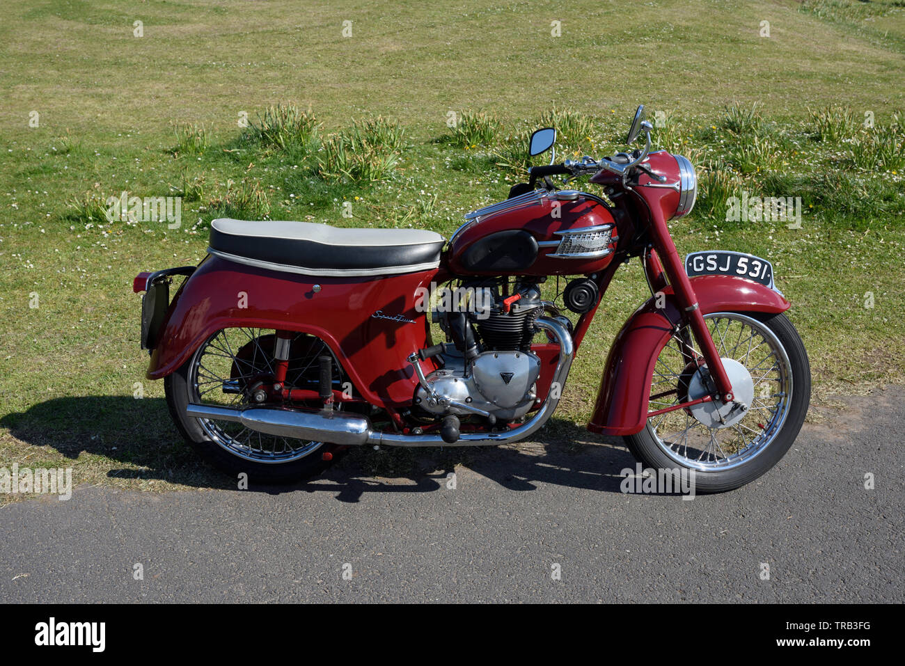 Classic Motorbike Triumph High Resolution Stock Photography and Images ...
