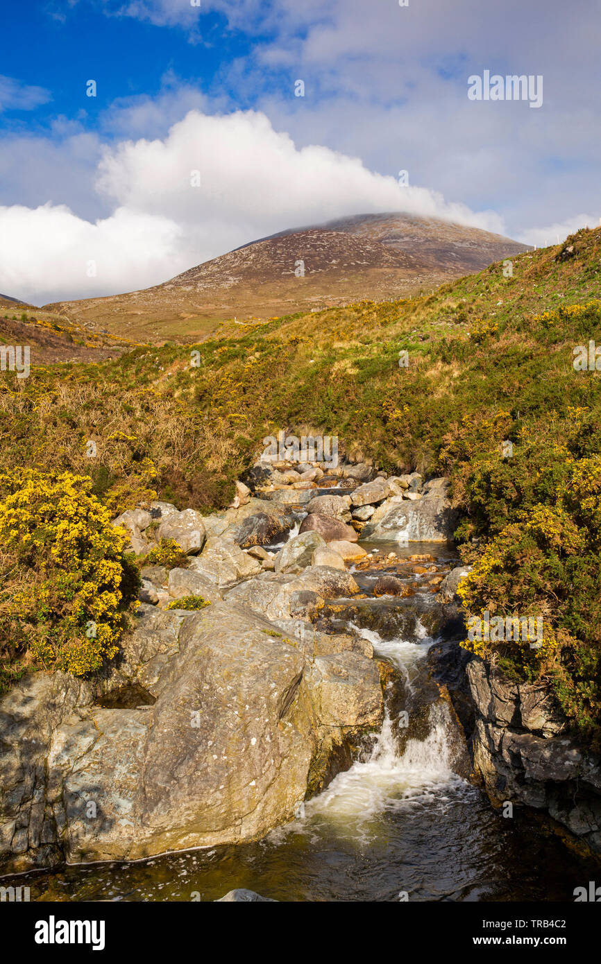 Northern Ireland, Co Down, Newcastle, Bloody Bridge River flowing down ...