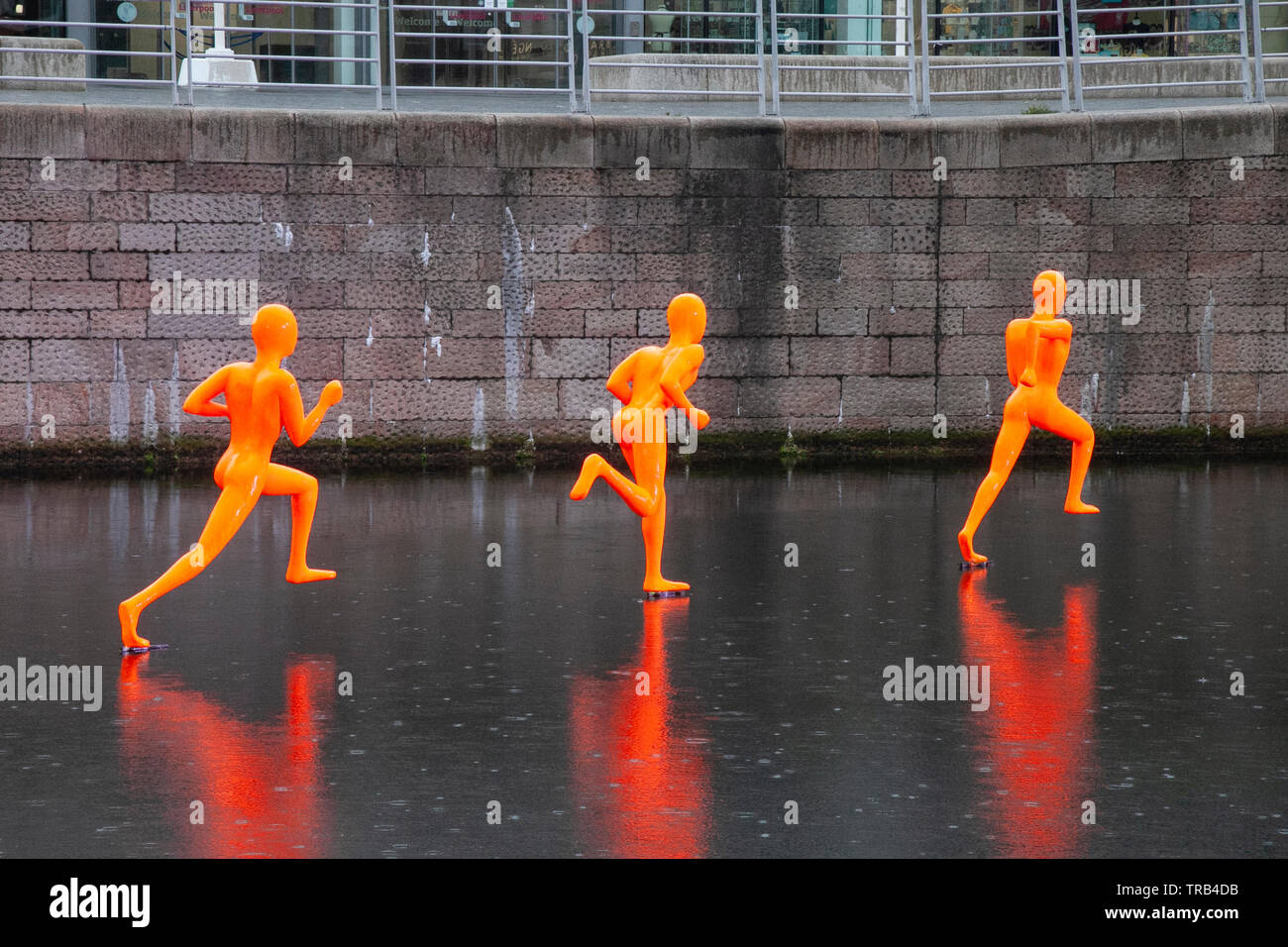 'The Runner' art figures in motion created by Faith Bebbington, is one ...