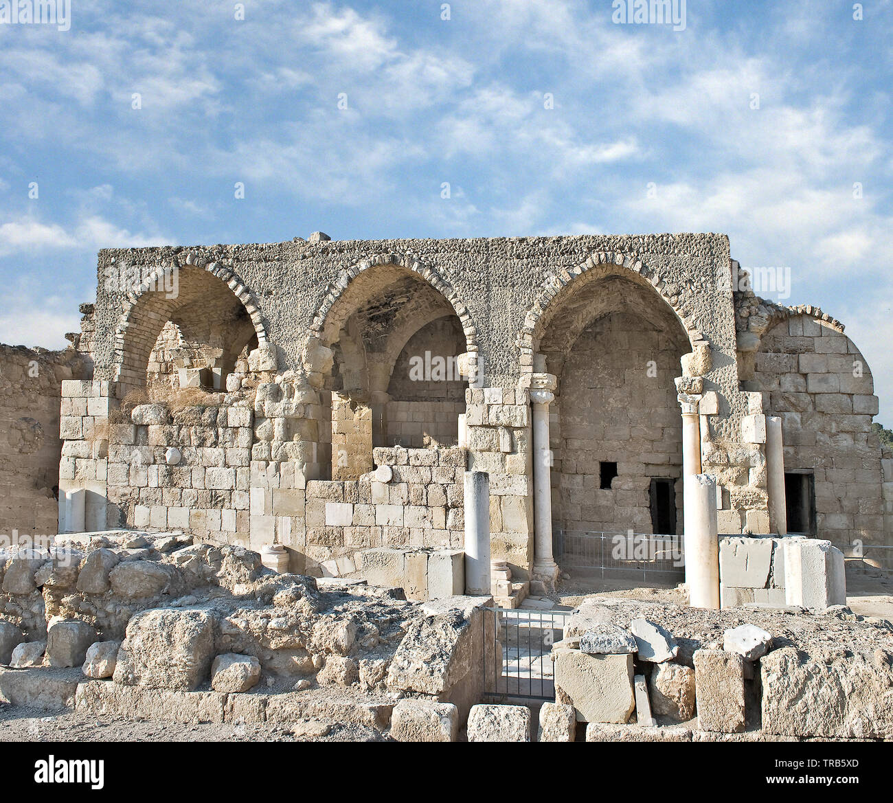 Ruins of crusaders-built church Stock Photo - Alamy