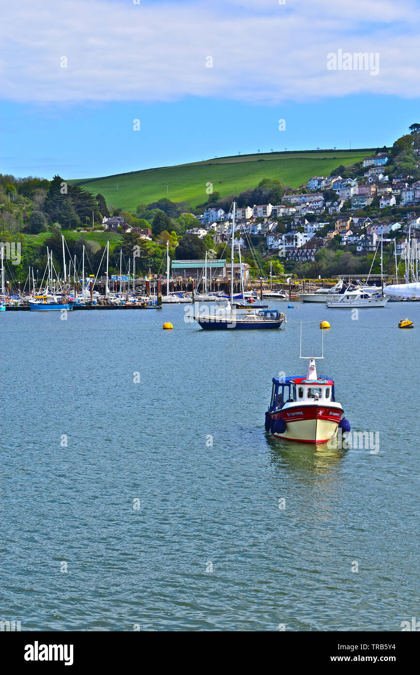 The small ferry boat 'Sandpiper' carries passengers on the pretty river ...