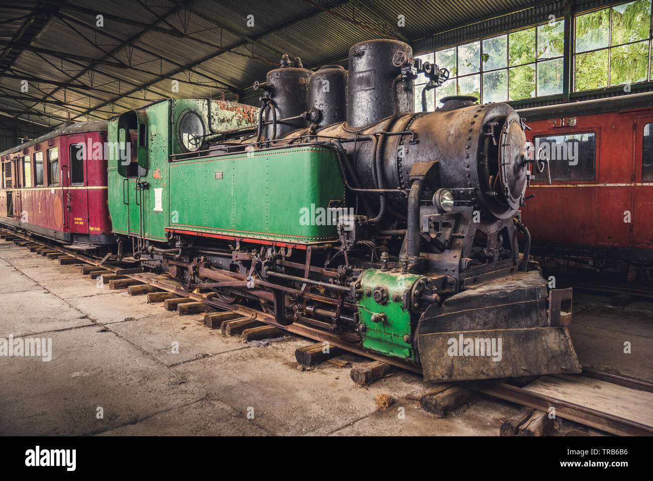 Beautiful Old Steam Locomotive Standing in the Depo Stock Photo - Alamy