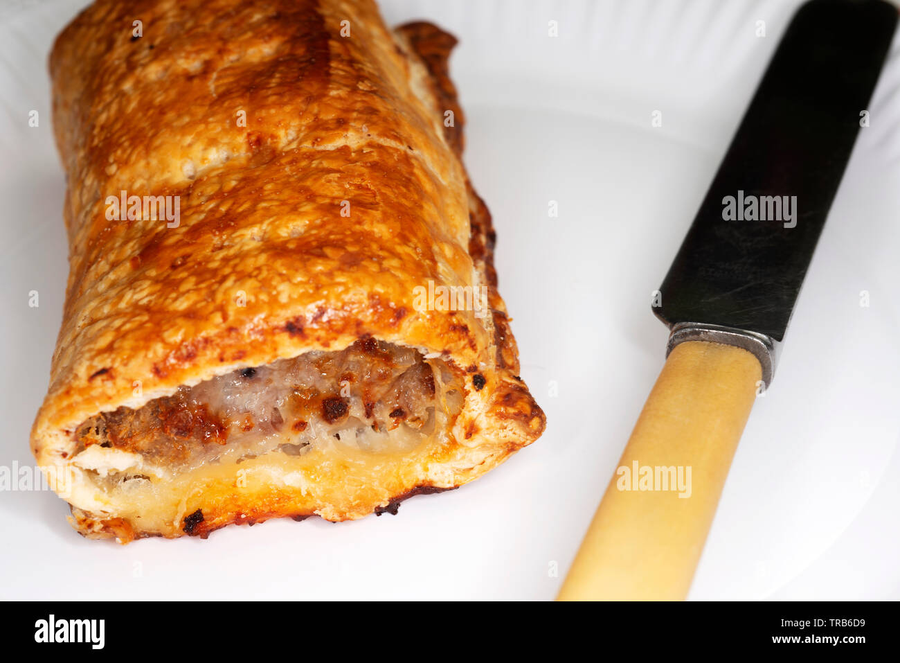 Homemade sausage roll Stock Photo - Alamy
