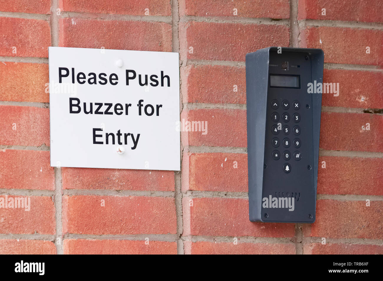 Entry buzzer hi-res stock photography and images - Alamy