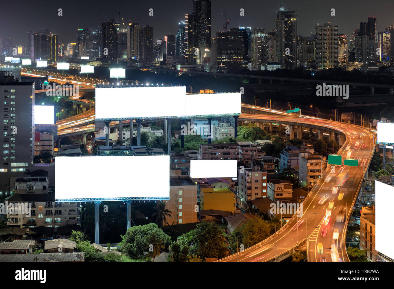 Bangkok billboards advertising hi-res stock photography and images - Alamy