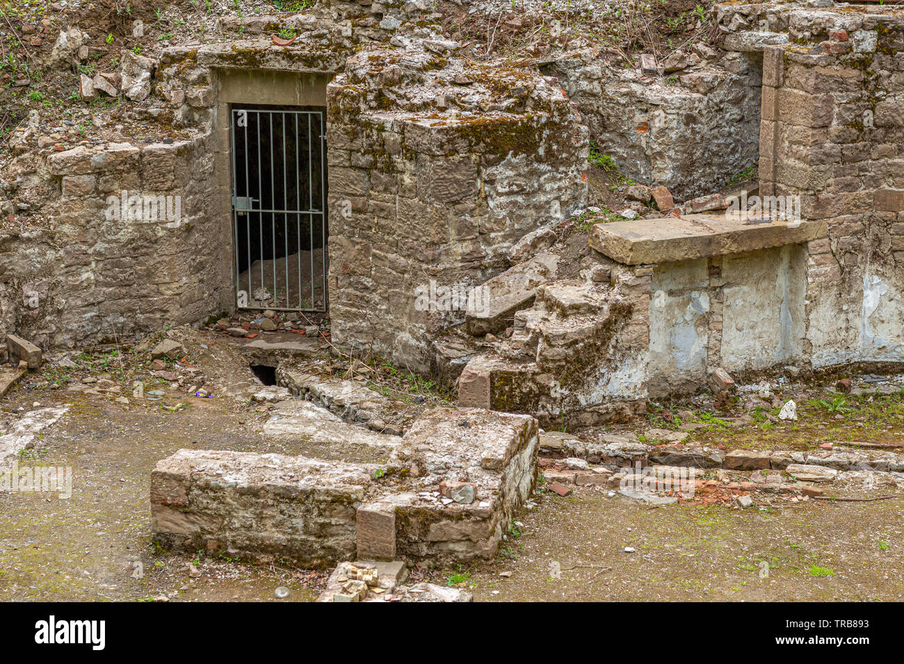 Part of the excavated Manor House owned by Samuel Oldknow, builder of ...