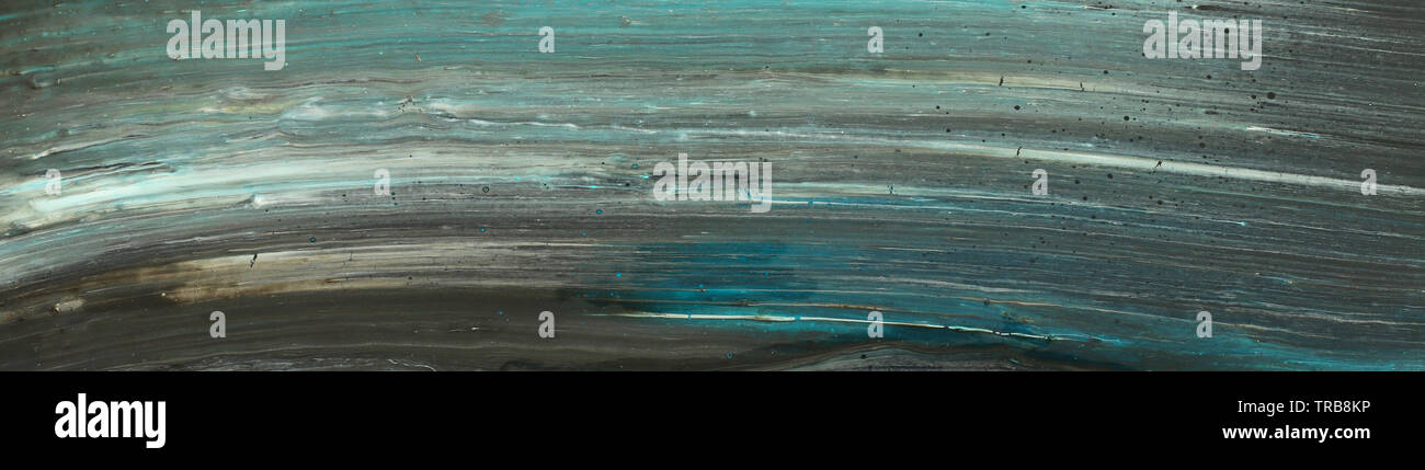 Abstract marbleized effect background. Blue, green, mint and black ...