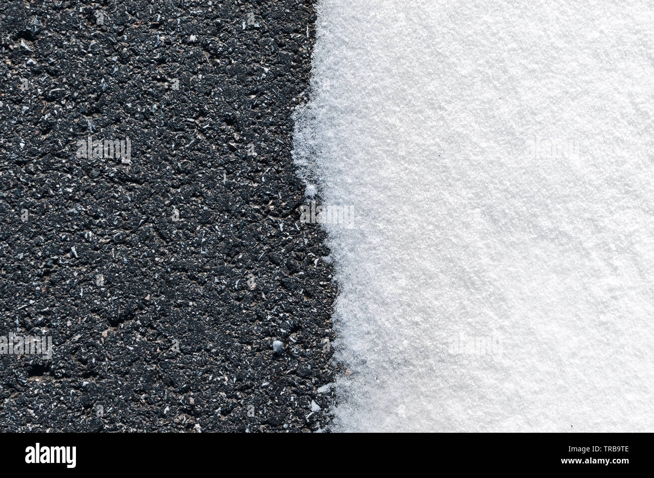Background and texture of asphalt and snow Stock Photo - Alamy