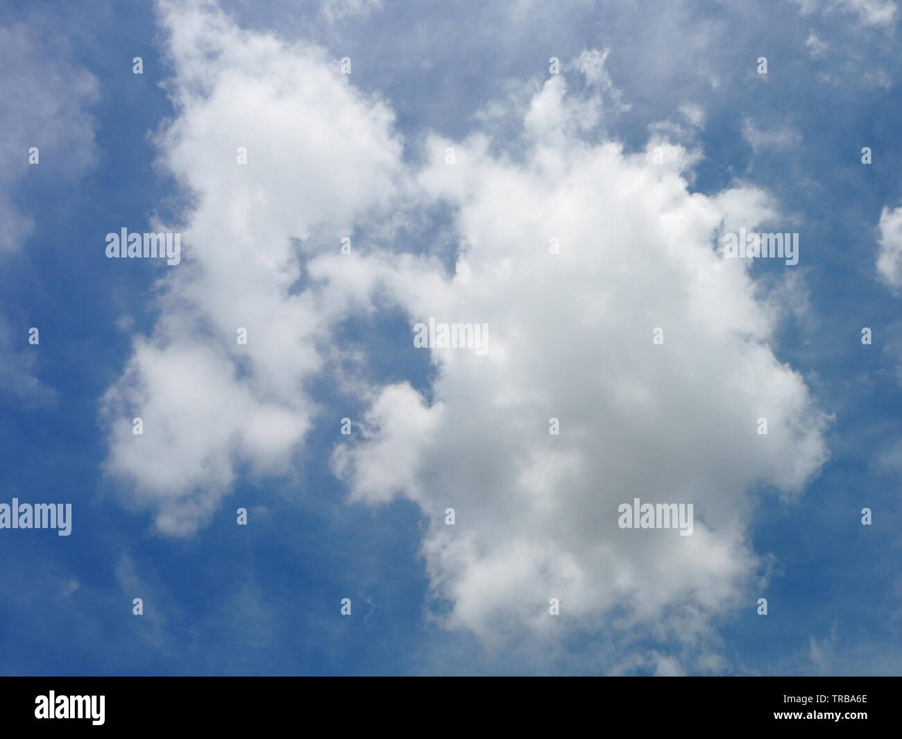 white clouds in the blue sky natural background beautiful nature Stock ...