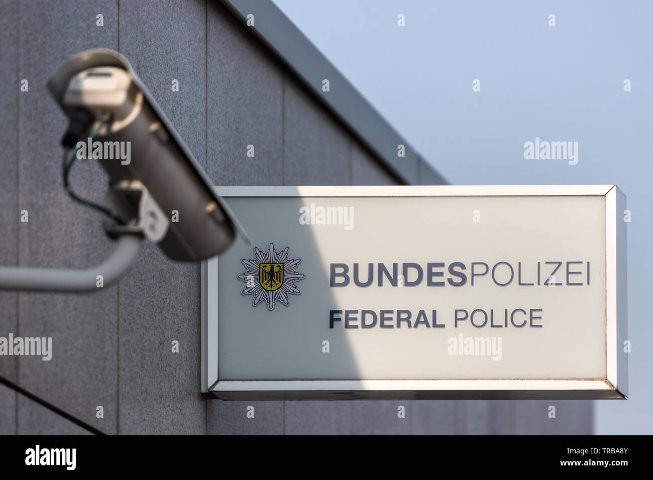 german federal police sign Stock Photo - Alamy