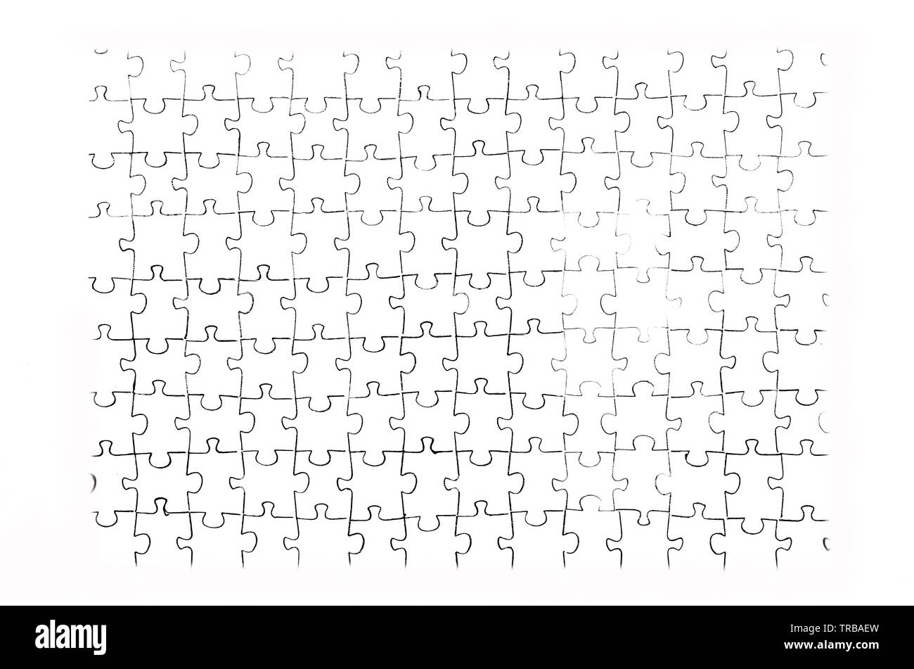 Empty jigsaw puzzle Cut Out Stock Images & Pictures - Alamy