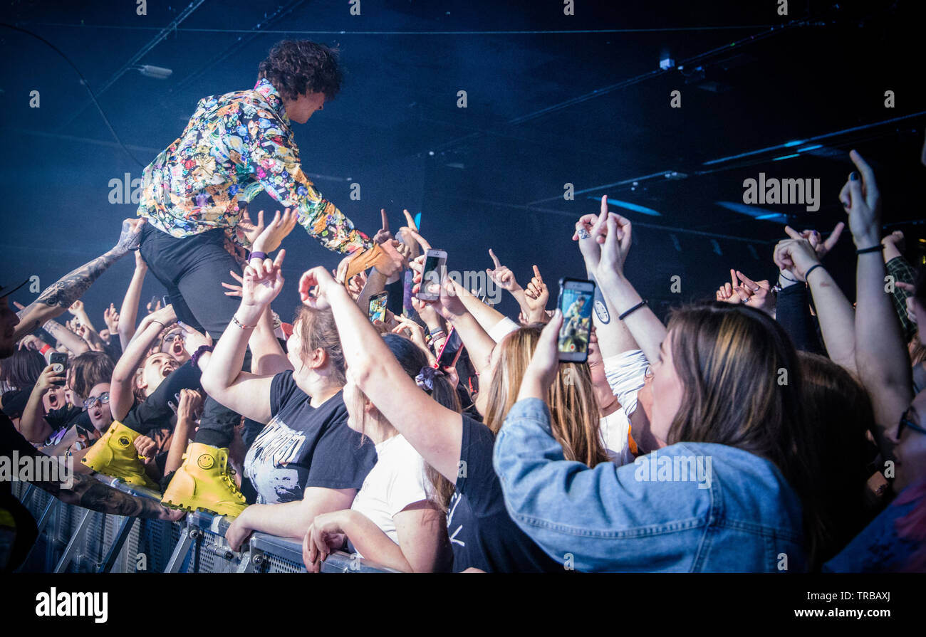 Don Broco Live at Manchester Academy 2018 Stock Photo - Alamy
