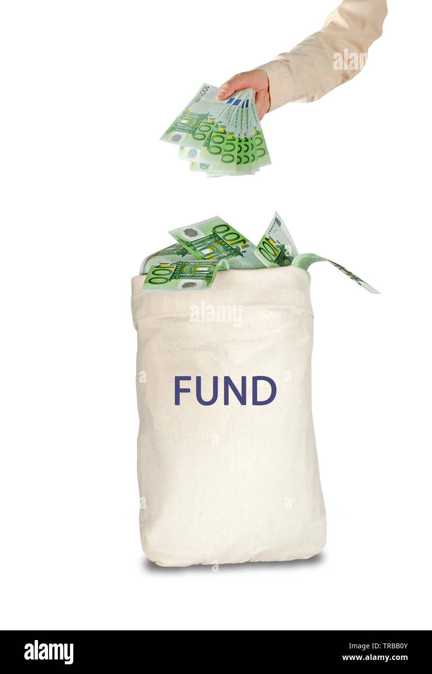 Bag with fund Stock Photo - Alamy