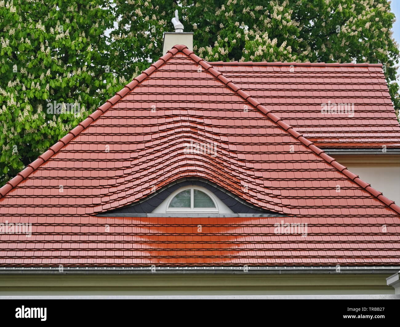 when rainy day sweet home's little window under the wet roof Stock ...
