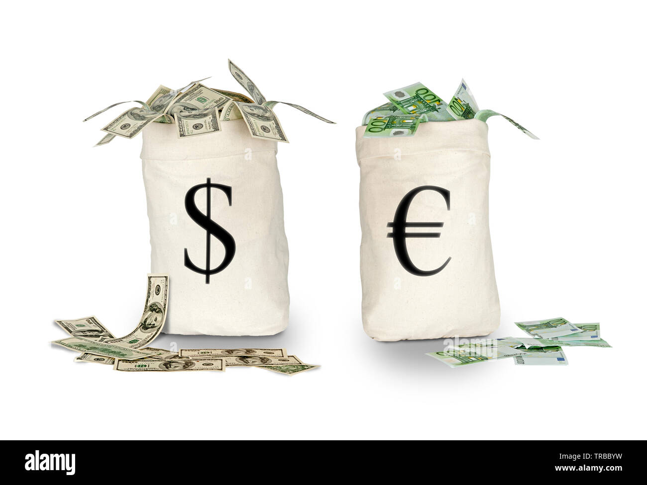 Money bags euro Cut Out Stock Images & Pictures - Alamy