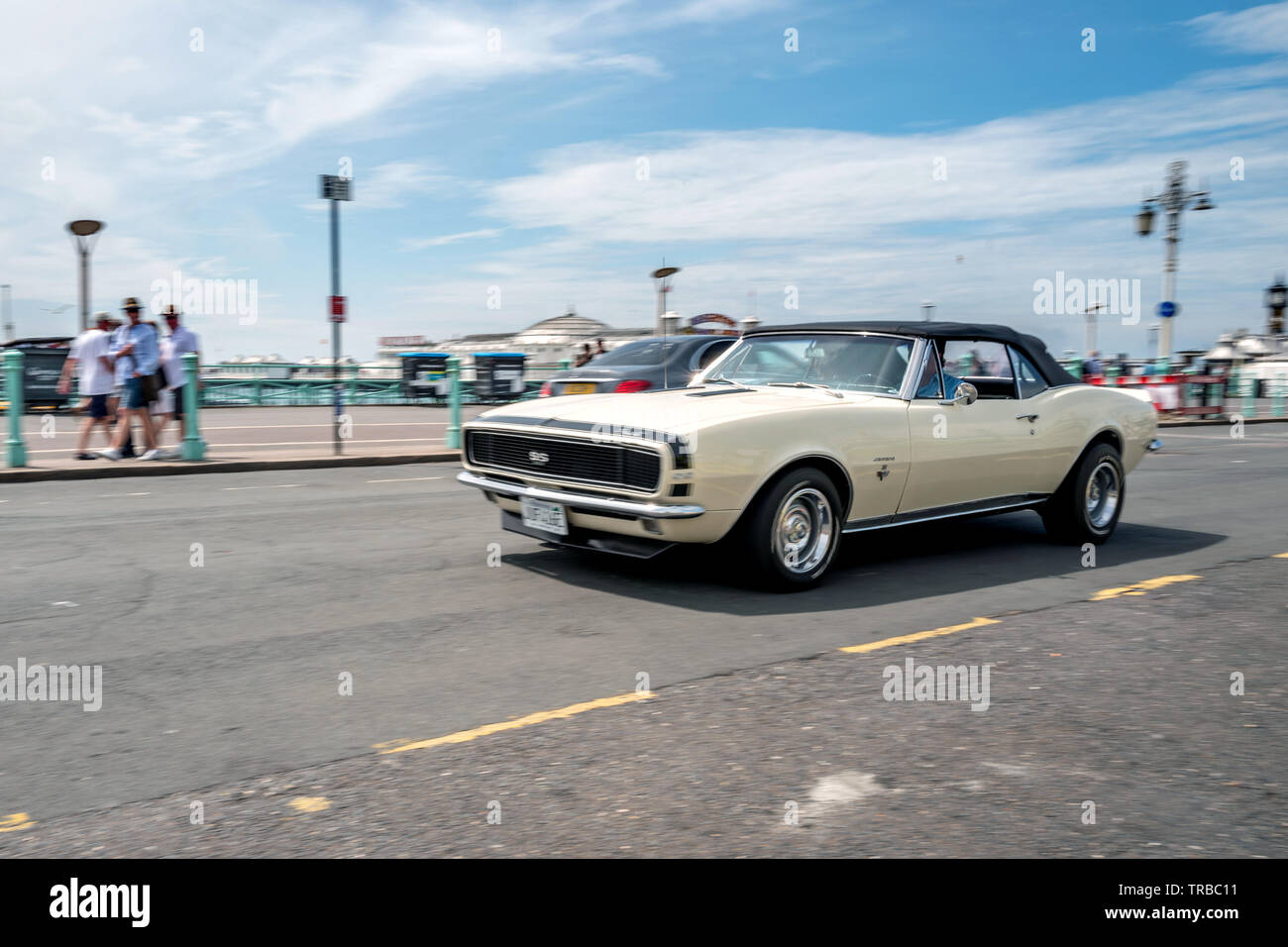 UK. 2nd June 2019. A Chevrolet Corvette SS arriving in sunny weather on ...