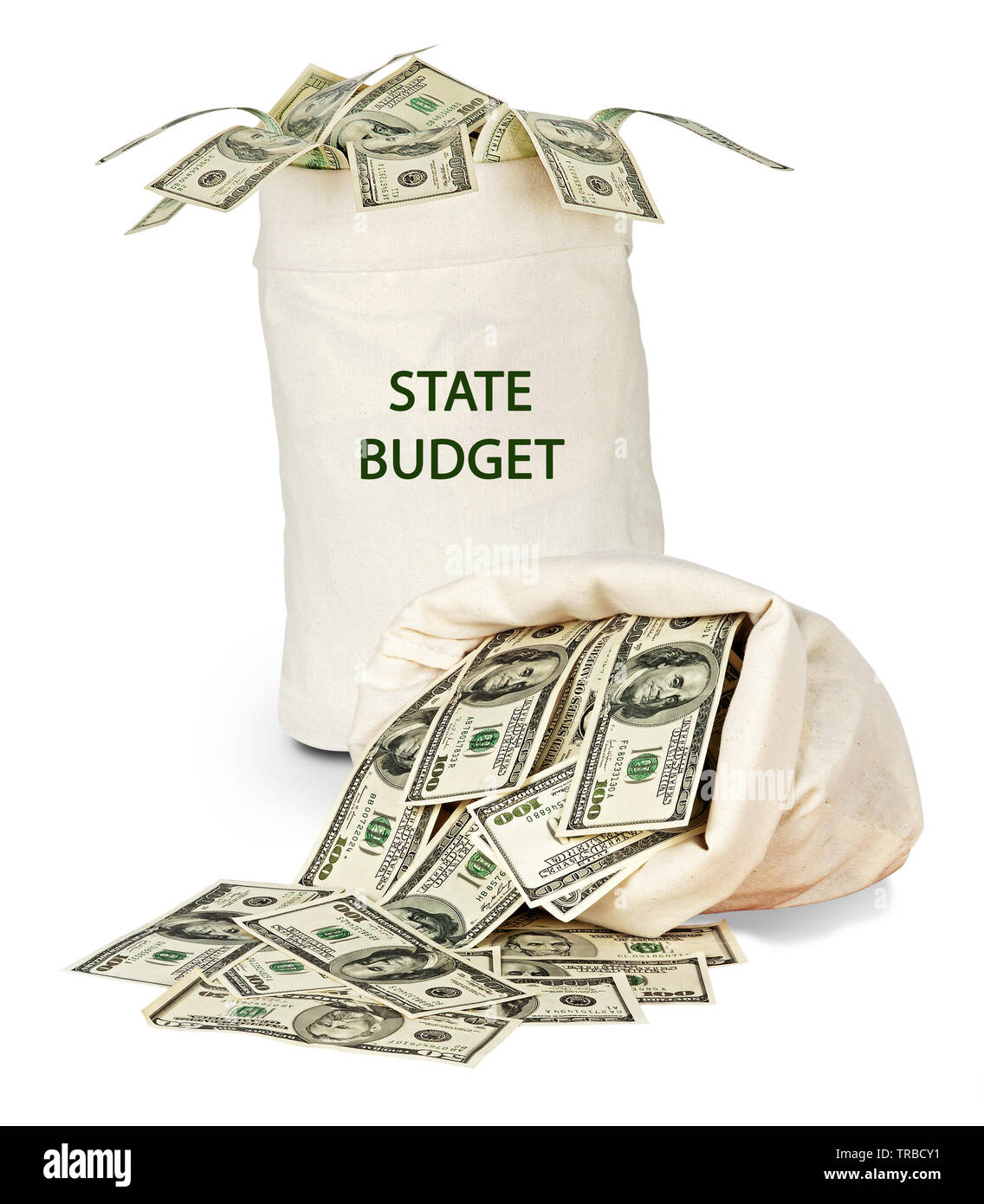 Bag with state budget Stock Photo - Alamy