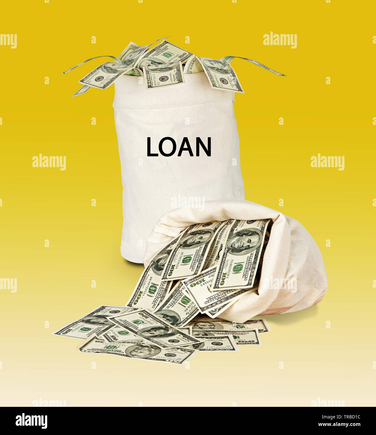 Bags with loan Stock Photo - Alamy