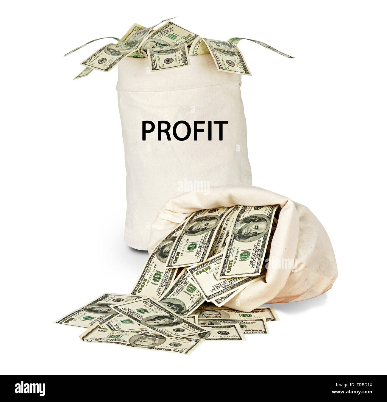 bag with profit Stock Photo - Alamy