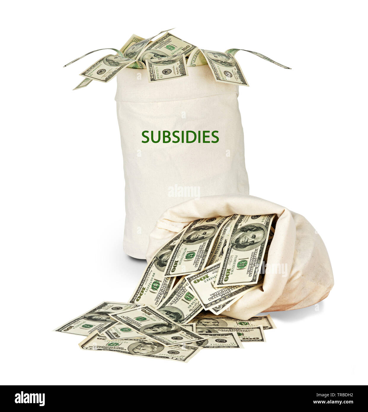Bag with subsidies Stock Photo - Alamy