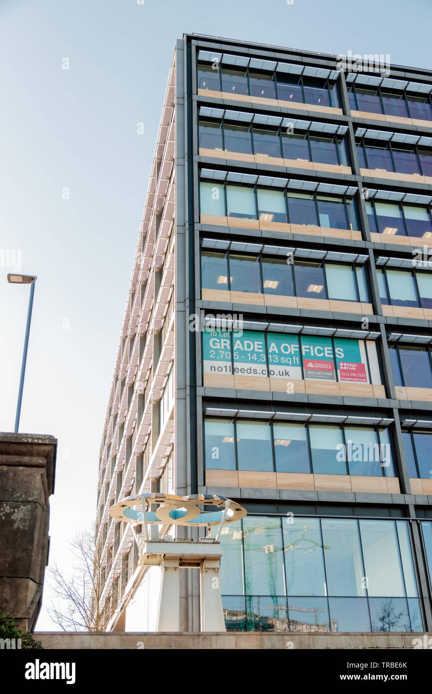 View of No 1 Leeds, 7 storey office building on Whitehall Road Stock ...