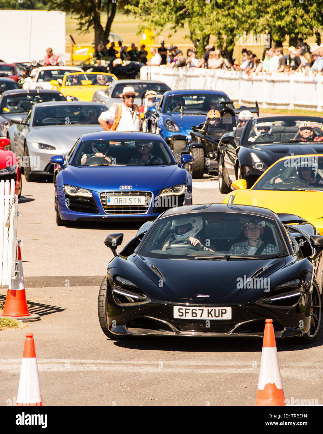 Traffic Jam of SuperCars taking people for rides for charity at ...