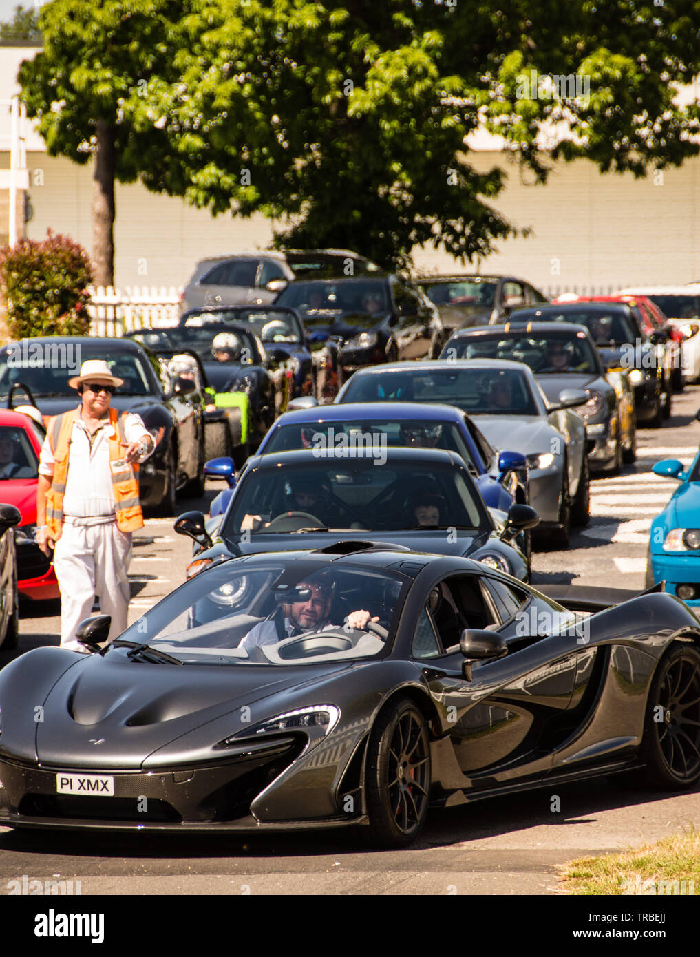 World’s most expensive Traffic jam at a charity supercar day at ...