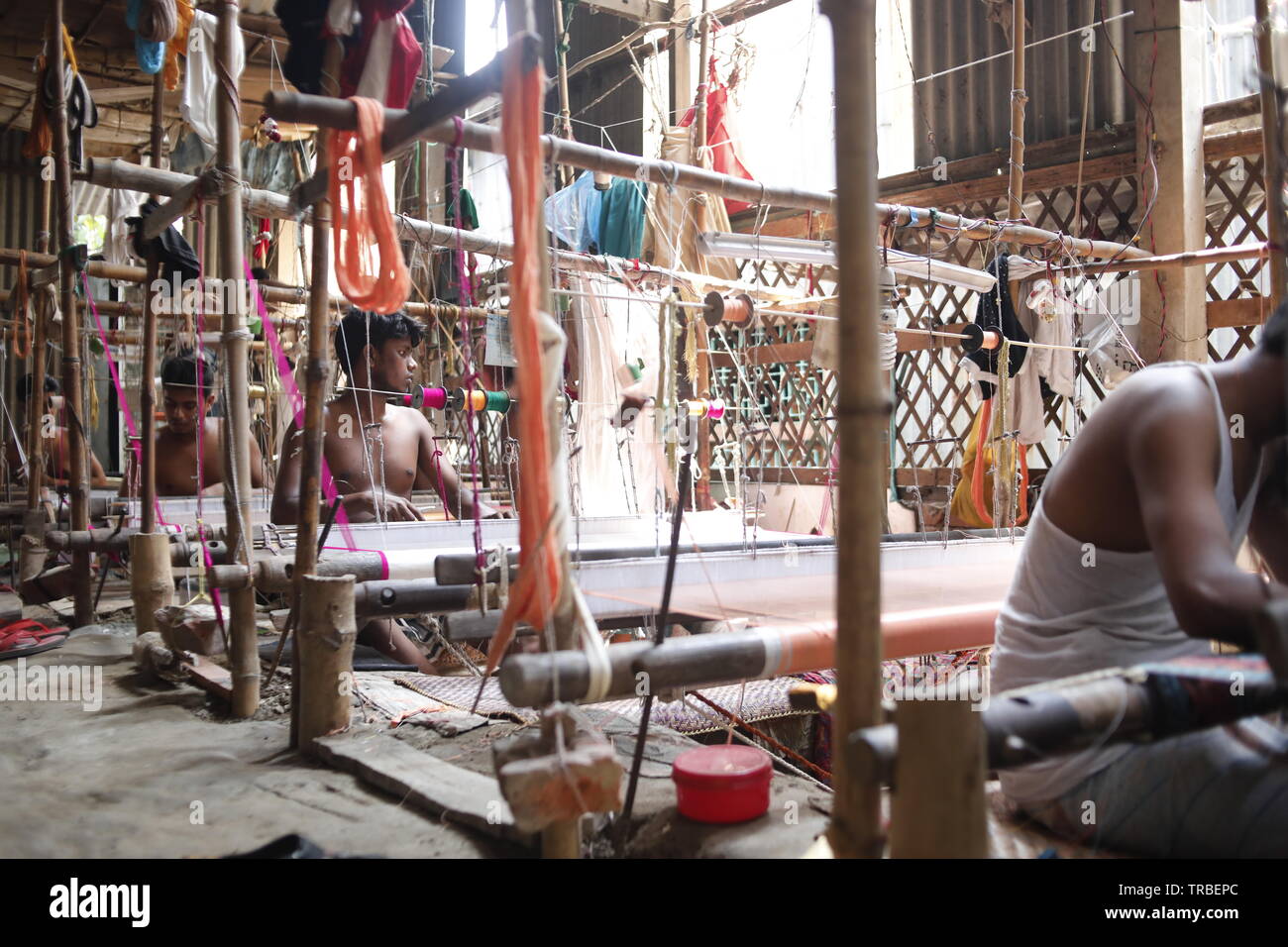 Jamdani is a fine muslin textile of Bengal, produced for centuries in ...