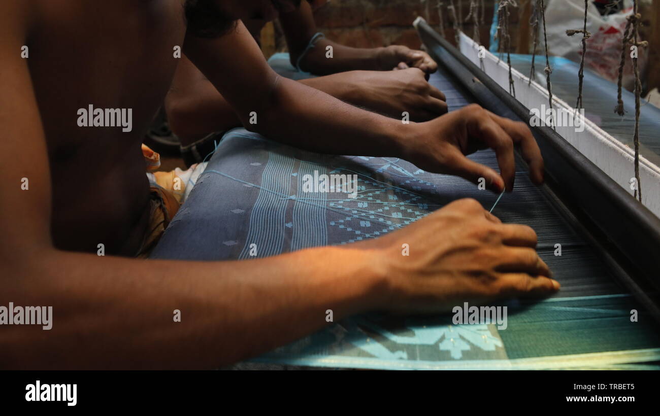 Jamdani is a fine muslin textile of Bengal, produced for centuries in ...